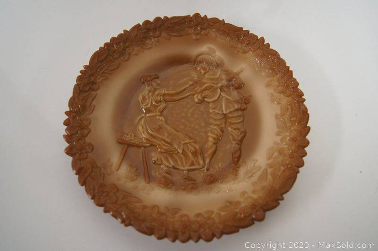 ANTIQUE Greentown Indiana CHOCOLATE GLASS & Slag Glass Plates - Etsy ...