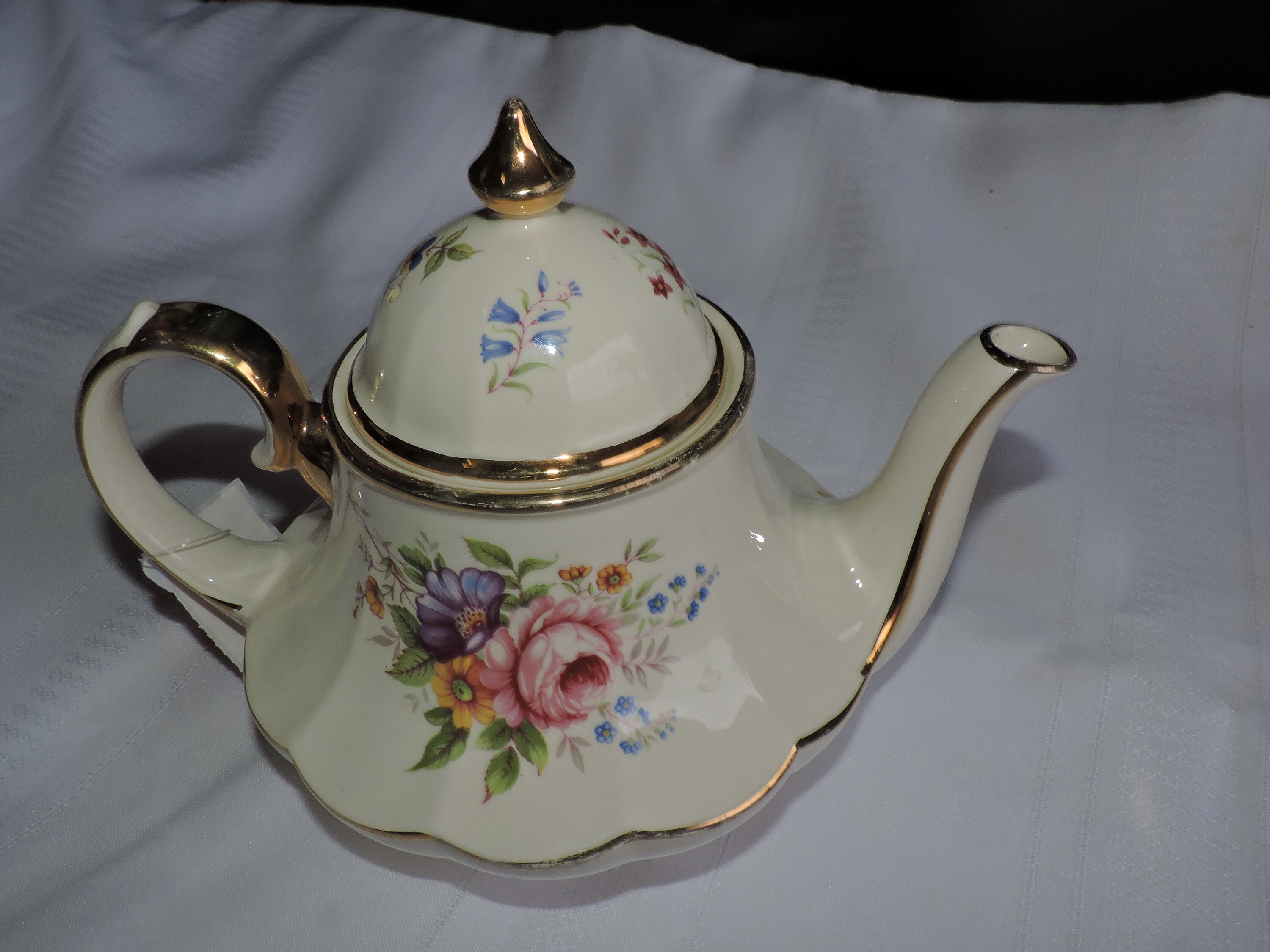 Vintage Sadler England Teapot Marquee Carousel Bell Floral - Etsy