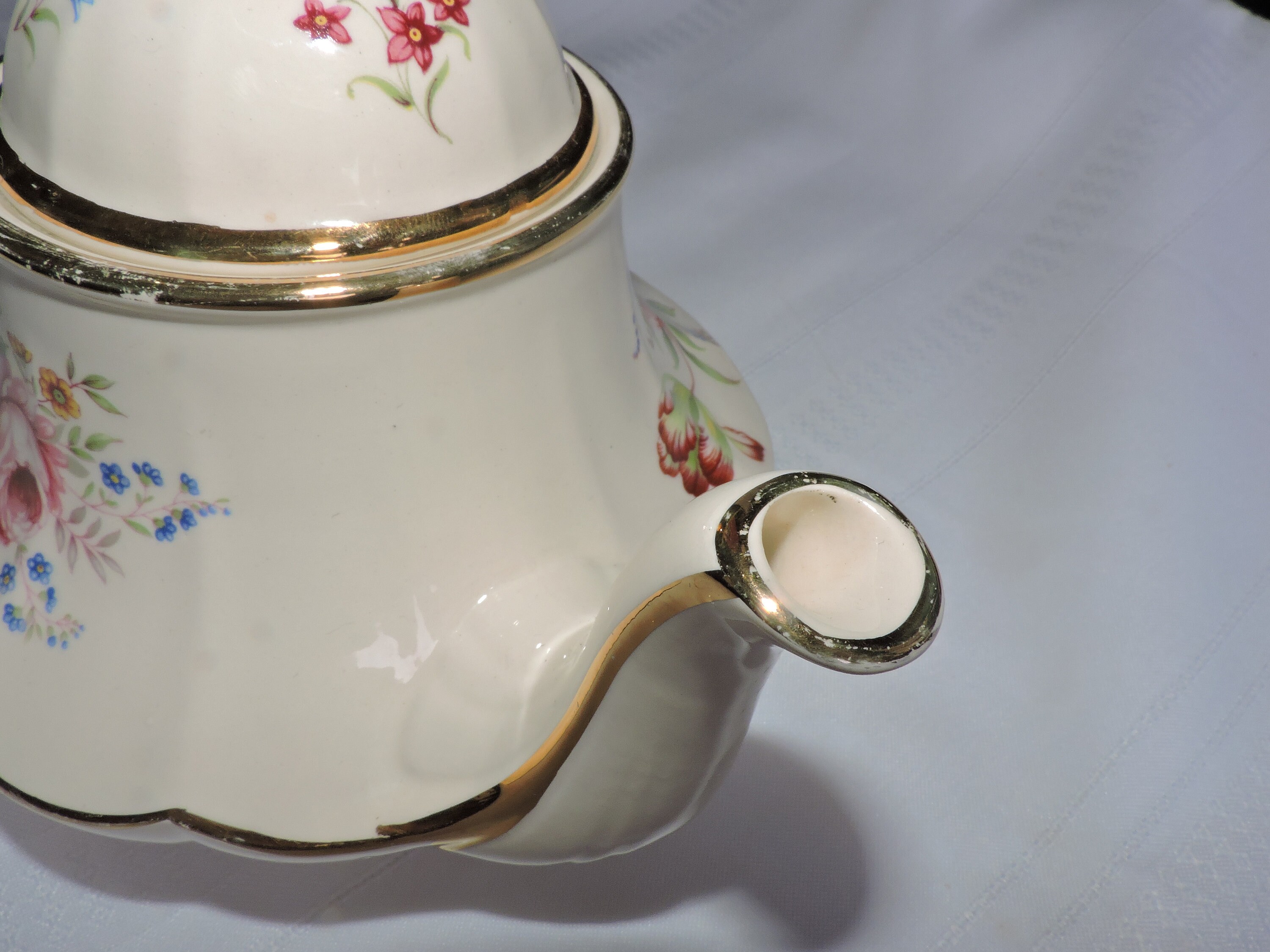 Vintage Sadler England Teapot Marquee Carousel Bell Floral - Etsy