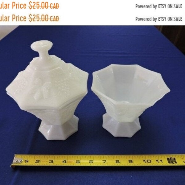 Indiana Milk Glass Panel Grape - Etsy