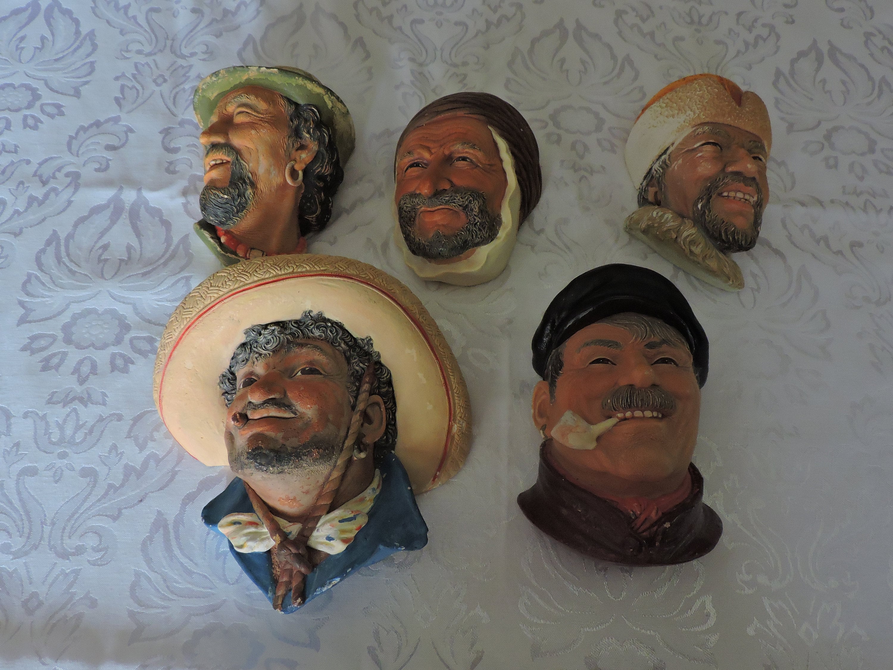Bossons HIMALAYAN Head Hand Painted Chalkware Wall Decor - Etsy