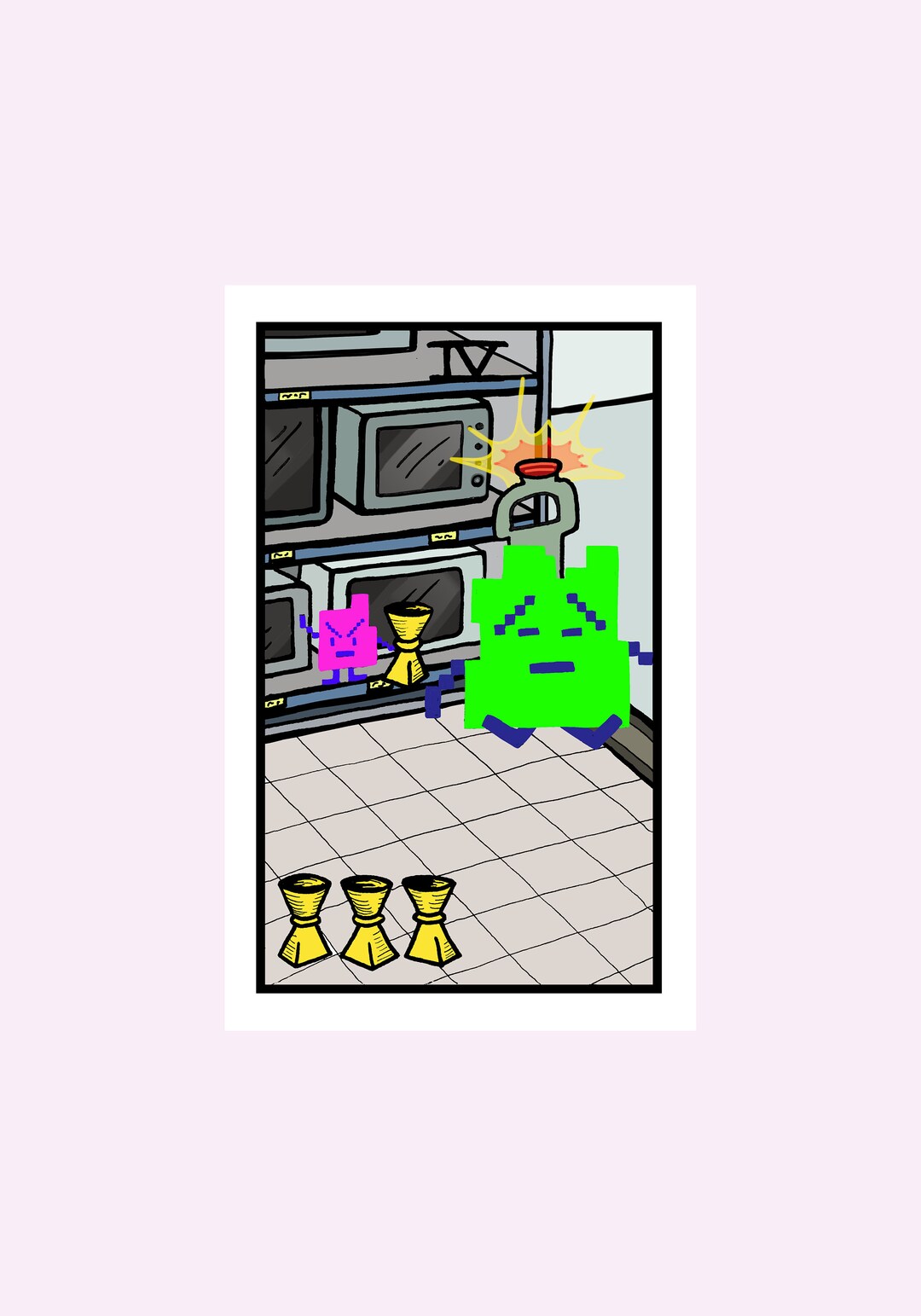 The Mooninites as the 4 of Cups in Aqua Teen Hunger Force Tarot Hand ...