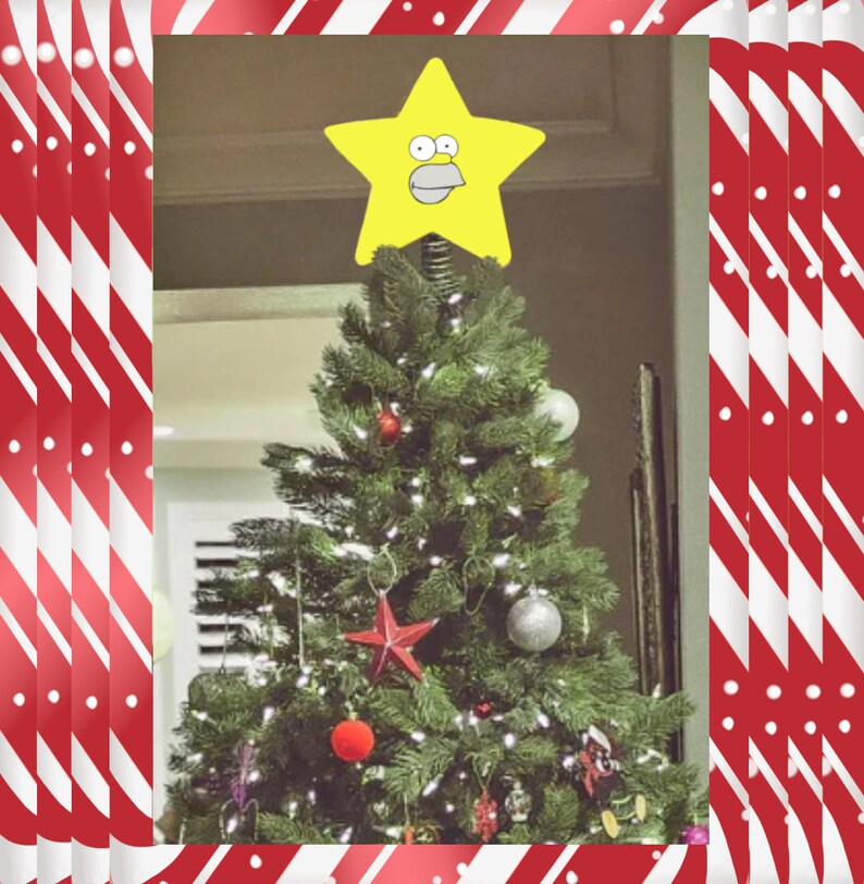 Simpsons Inspired Homer Simpson Tree Topper or Wall Hanging - Etsy