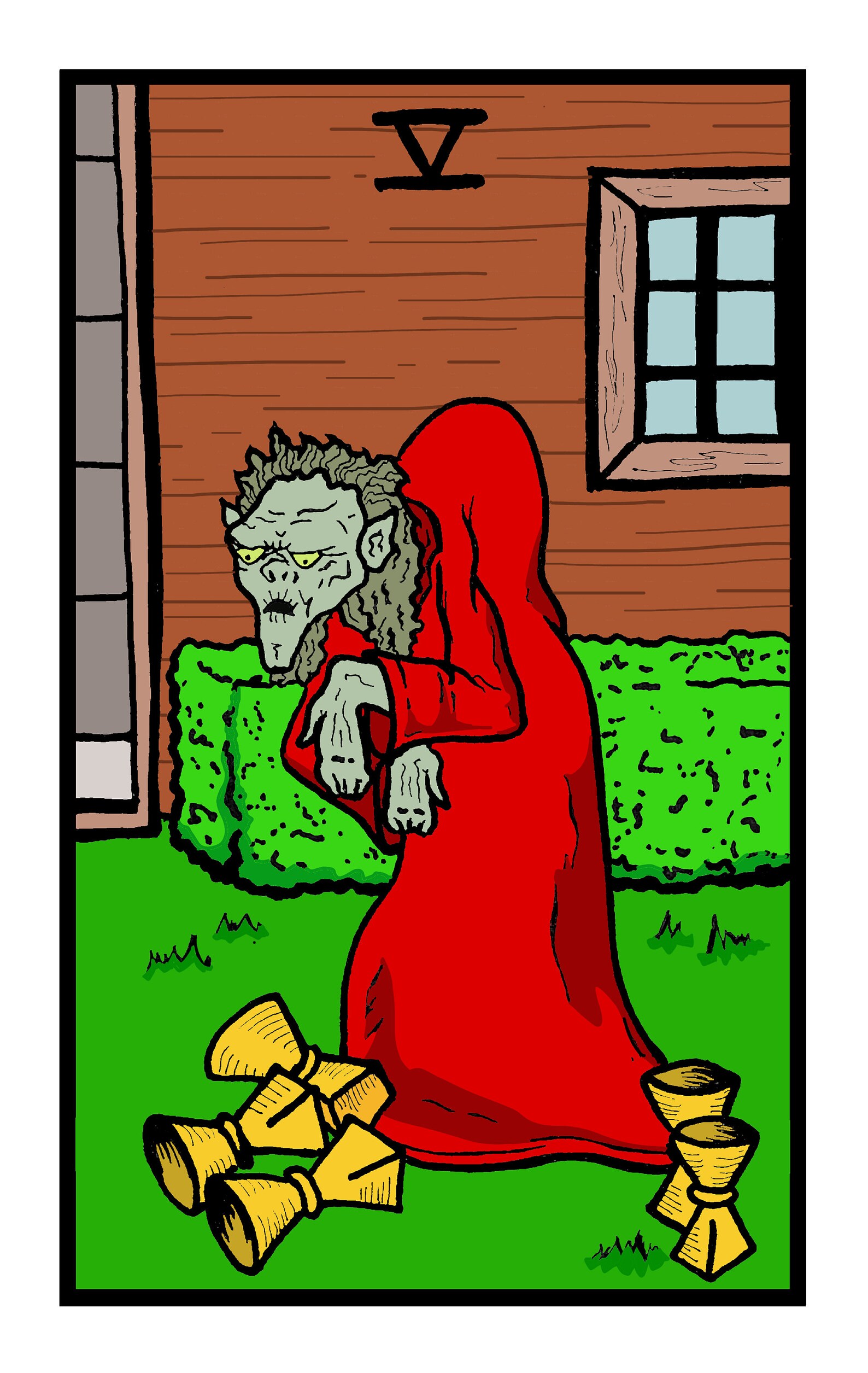Markula als die 5 Tassen in Aqua Teen Hunger Force Tarot - Etsy.de