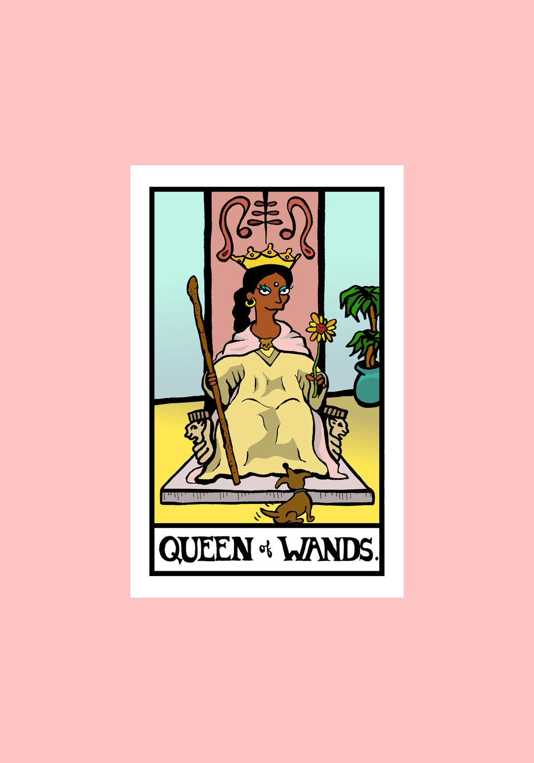 Manjula Nahasapeemapetilon as the Queen of Wands in Simpsons Tarot of ...