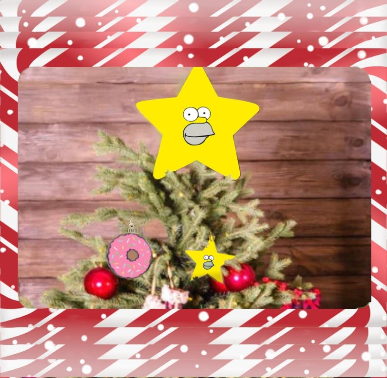 Simpsons Inspired Homer Simpson Tree Topper or Wall Hanging - Etsy