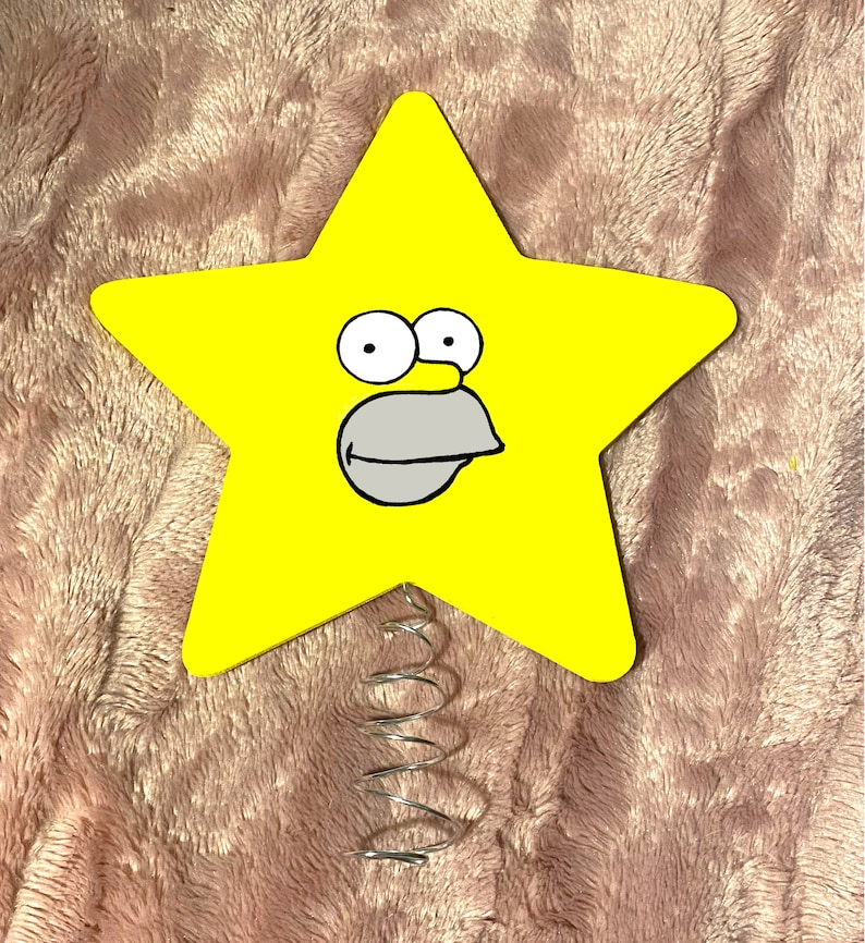 Simpsons Inspired Homer Simpson Tree Topper or Wall Hanging - Etsy