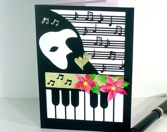 Phantom of the Opera Card | Etsy