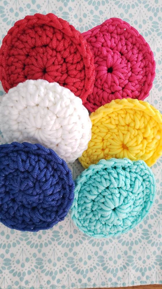Crocheted Dish Scrubbies Pot Scrubbers | Etsy
