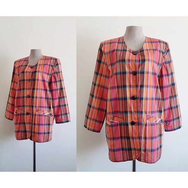 Checkered Jacket - Etsy