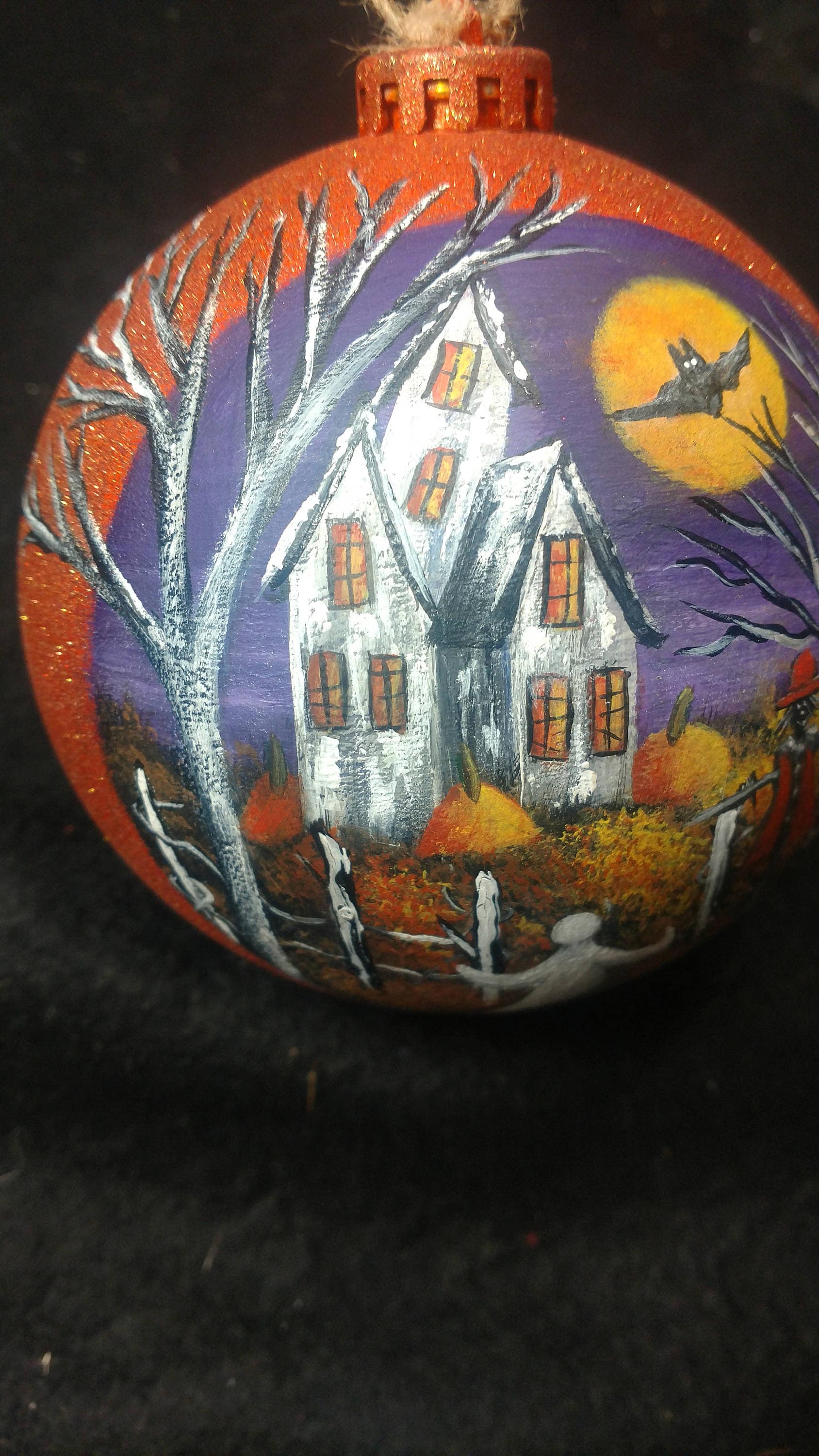 PAINTING PATTERN Spooky Good Time Pattern Halloween Ornaments Ghost ...