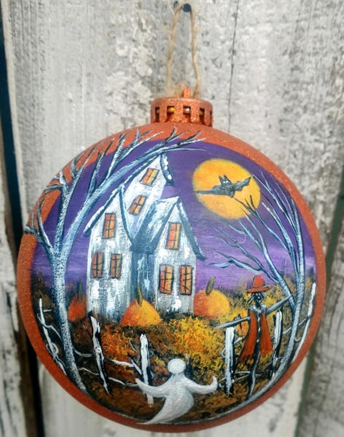 PAINTING PATTERN Spooky Good Time Pattern Halloween Ornaments - Etsy
