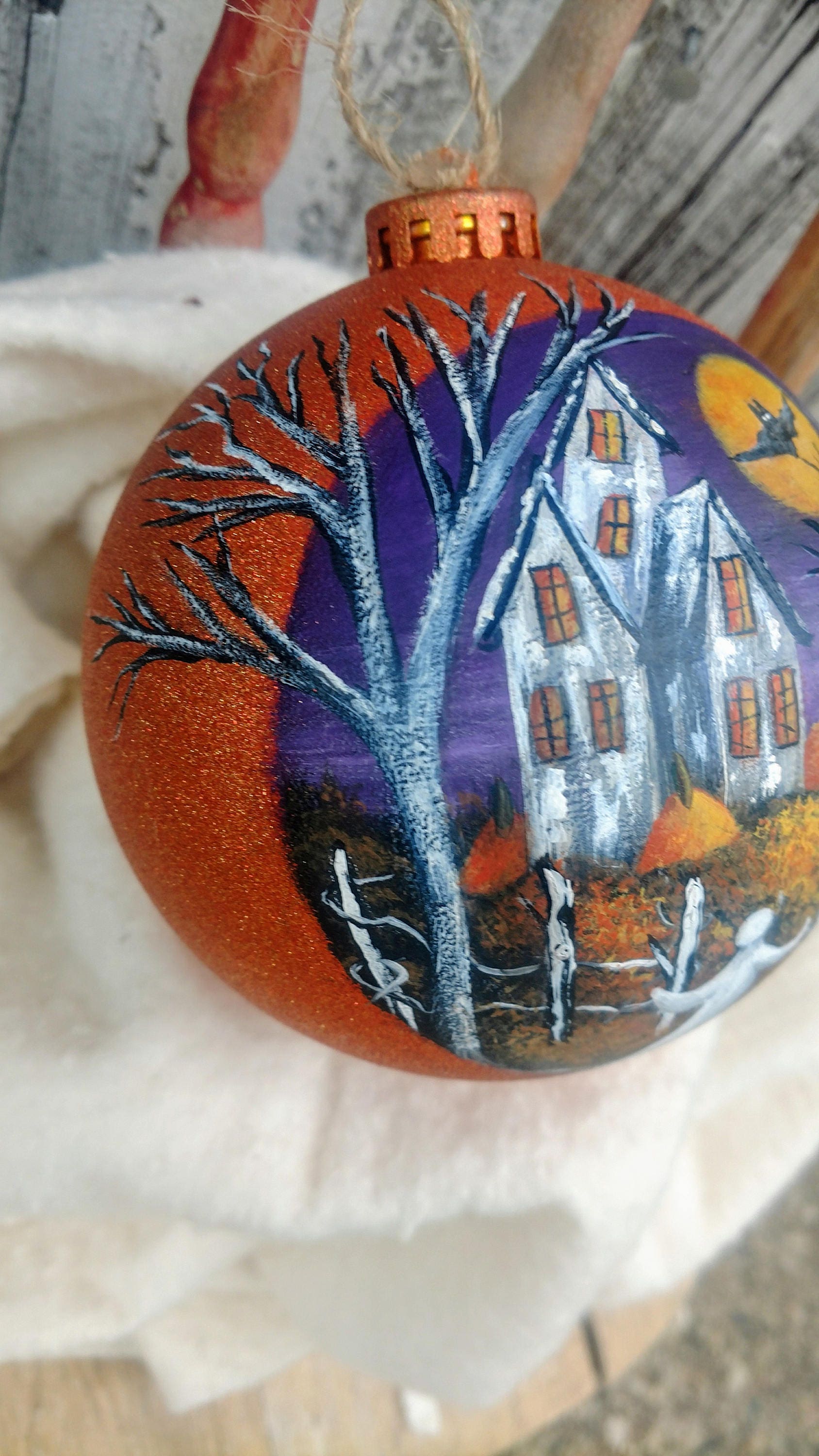 PAINTING PATTERN Spooky Good Time Pattern Halloween Ornaments Ghost ...