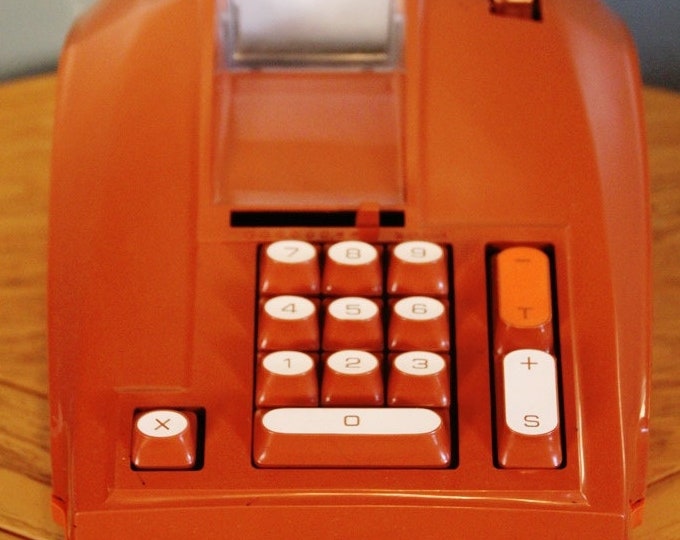 Sears Adding Machine 70s Electric Orange - Etsy