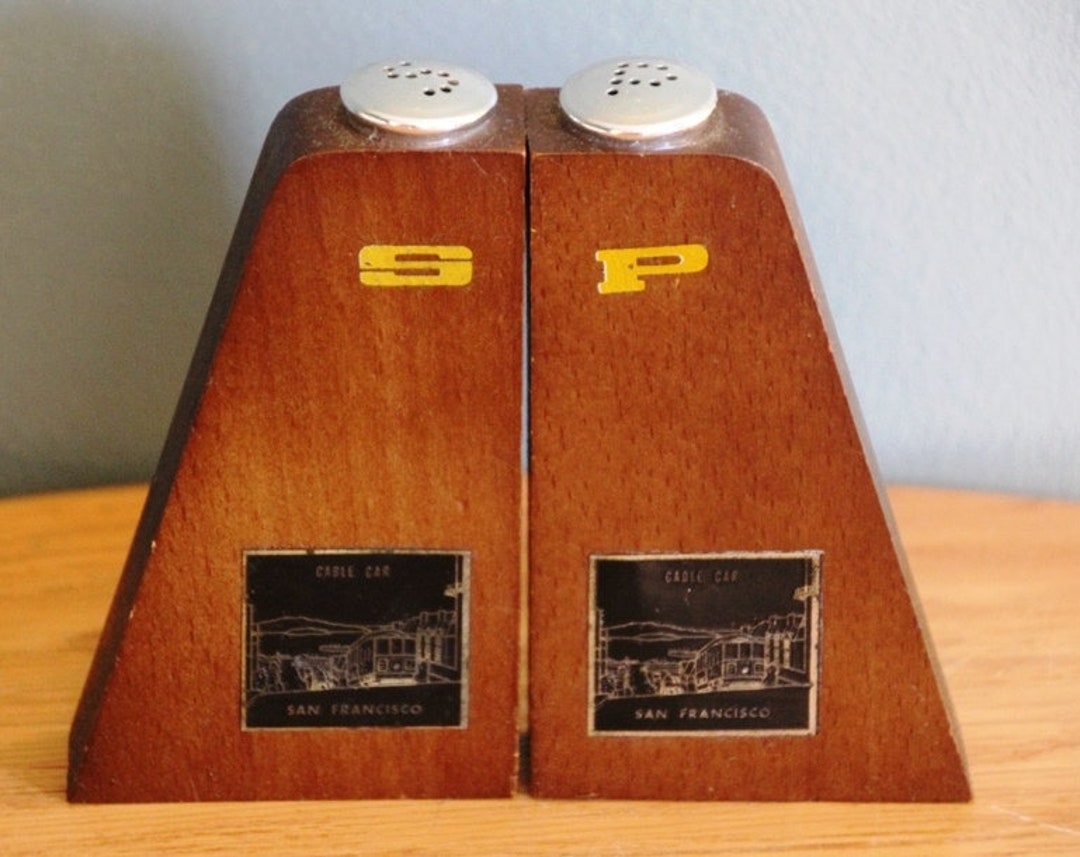 Salt Pepper Teak Canape Mid Century German Vintage - Etsy