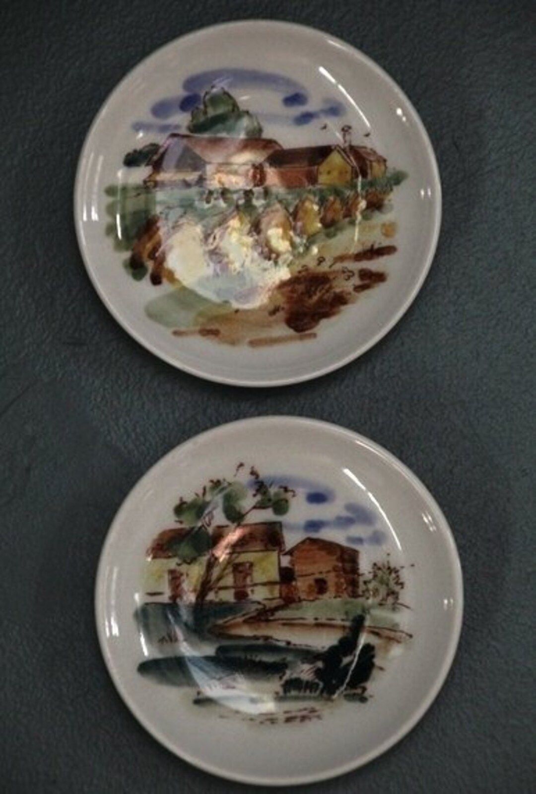 Arabia Finland Plates Vintage Finnish Scene Marked - Etsy