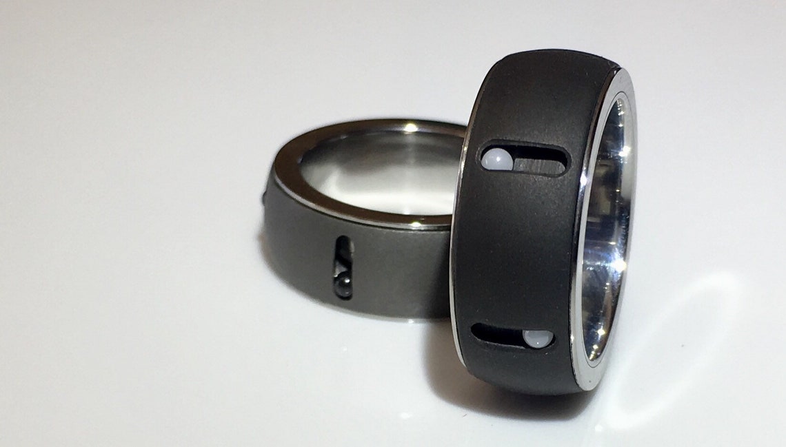 Wave. Kinetic Balls Spinner Fidget Ring With Moving Bearings and ...