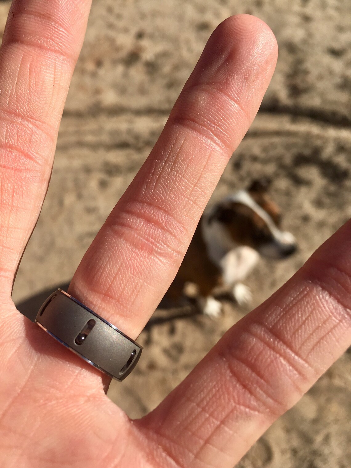 Wave. Kinetic Balls Spinner Fidget Ring With Moving Bearings and ...