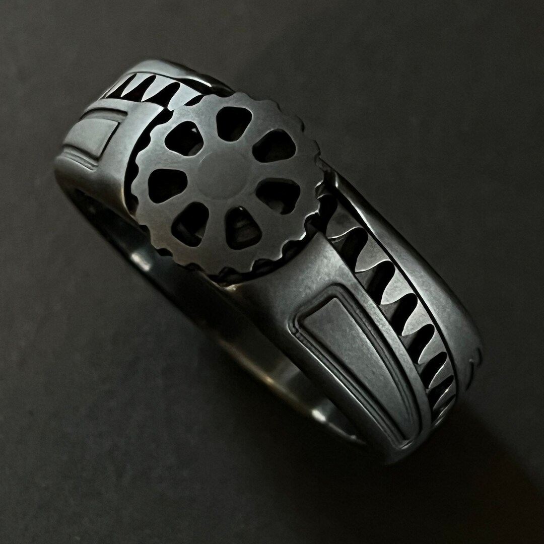 The Watchman Midnight A Titanium Rack and Pinion Wearable Machine in a ...