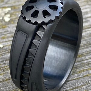 The Watchman Midnight A Titanium Rack and Pinion Wearable Machine in a ...