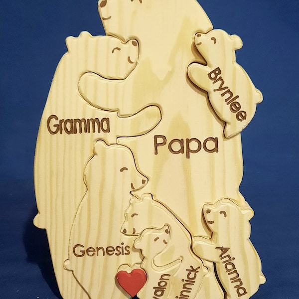 Family Interlocking Bear - Etsy