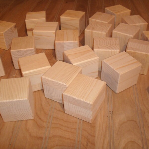 Unfinished Wood Alphabet Blocks - Etsy