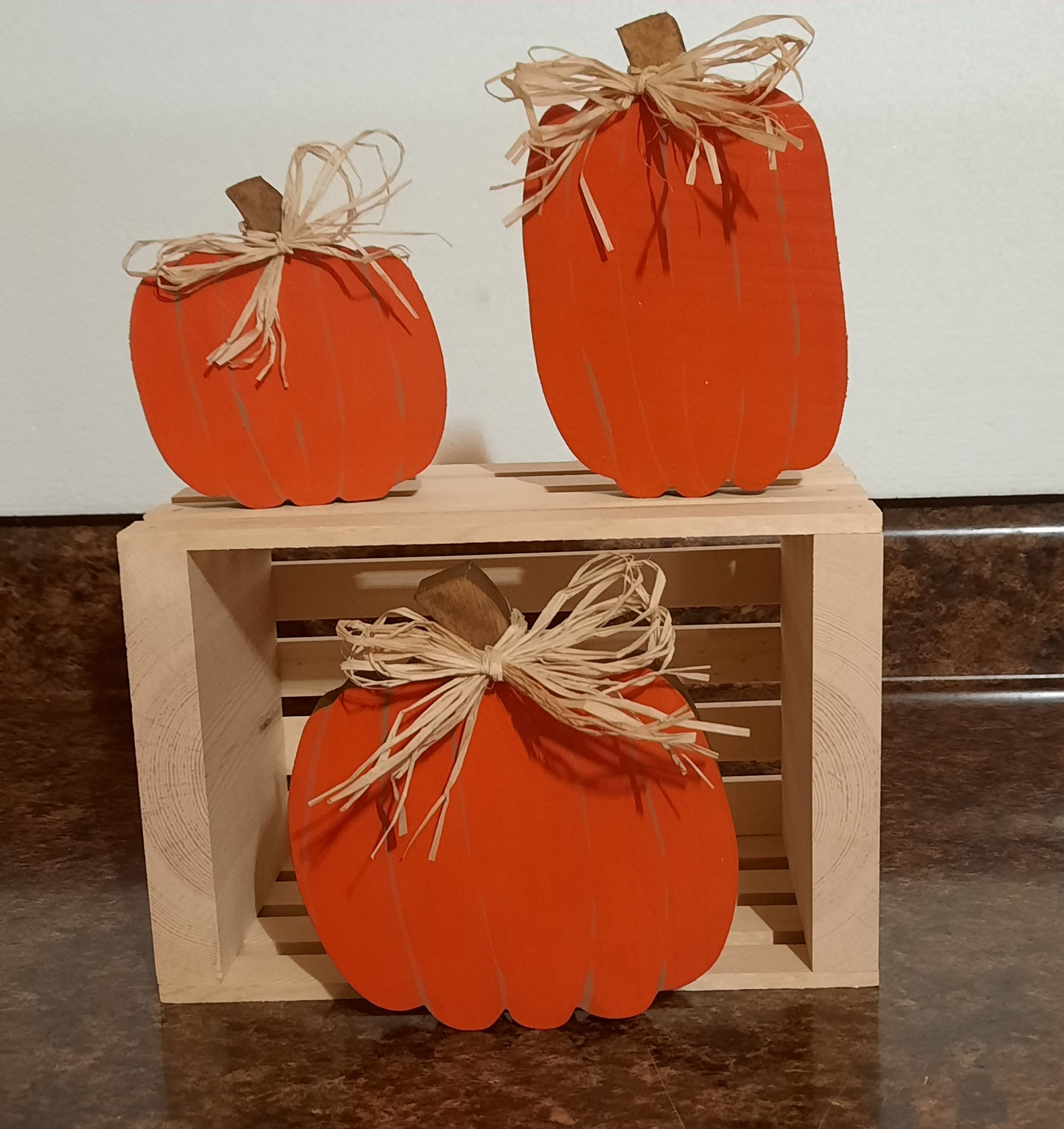 3 Pc. Pumpkin Set Wood Pumpkins Fall Pumpkins Wooden - Etsy