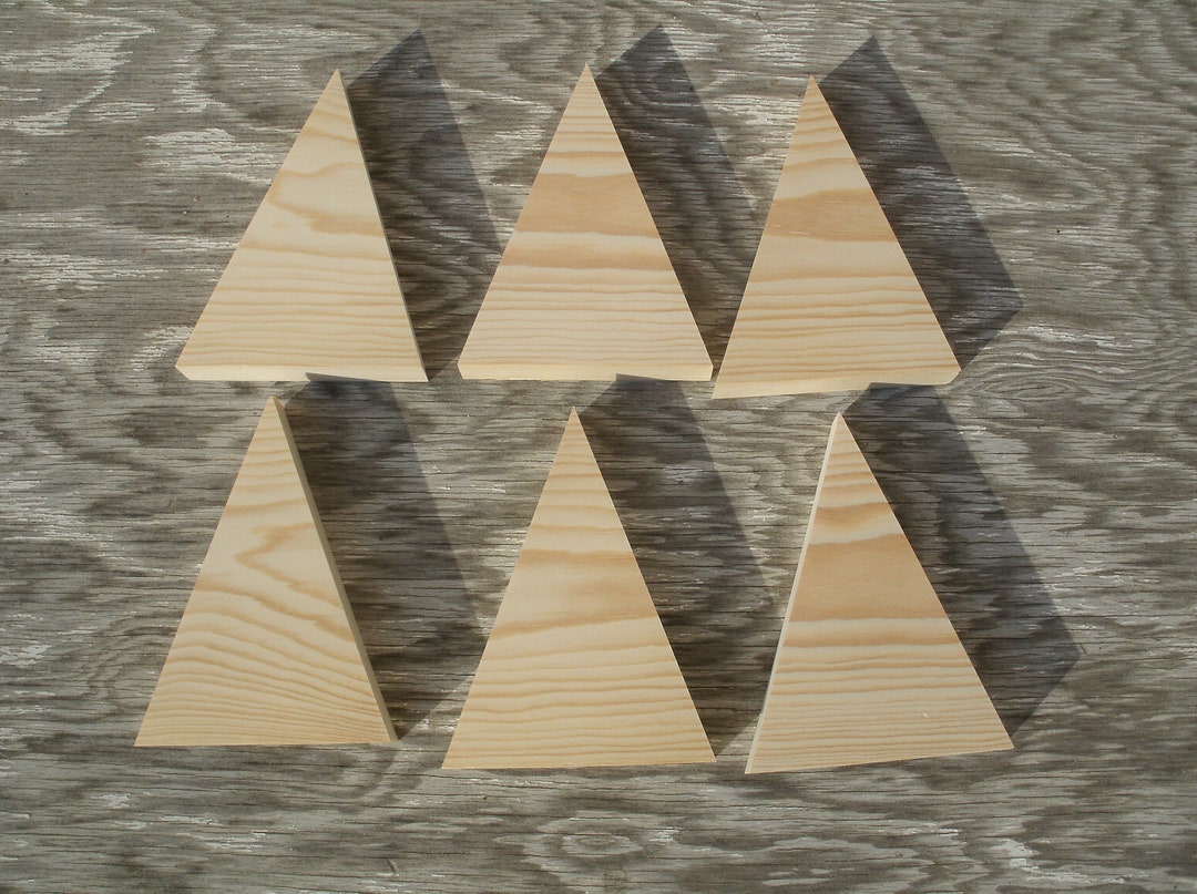 6 for Only 5.00 Dollars Wood Trees, Unfinished Wood Tree Shapes, DIY ...