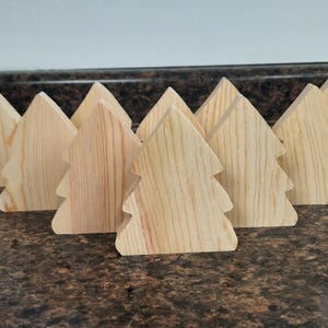 Unfinished Chunky Christmas Trees - Etsy