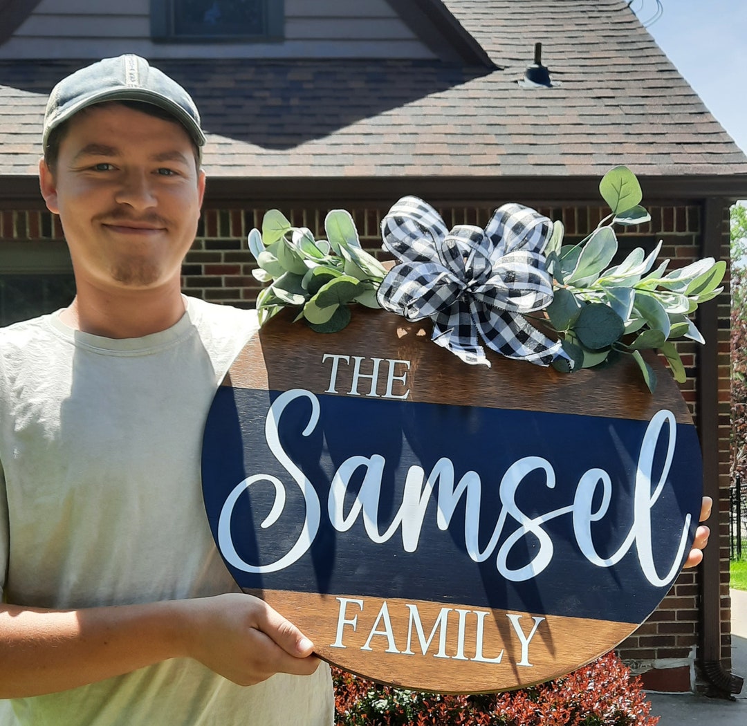 Front Door Decor, Front Door Sign, Personalized Door Sign, Front Door ...