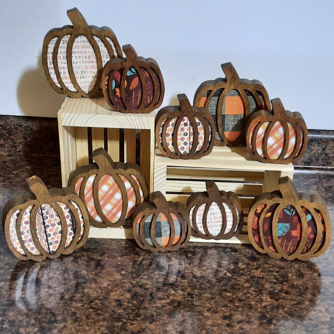 3 D Pumpkins, Wood Pumpkins, Rustic Fall Pumpkins, Pumpkins, Tier Tray ...