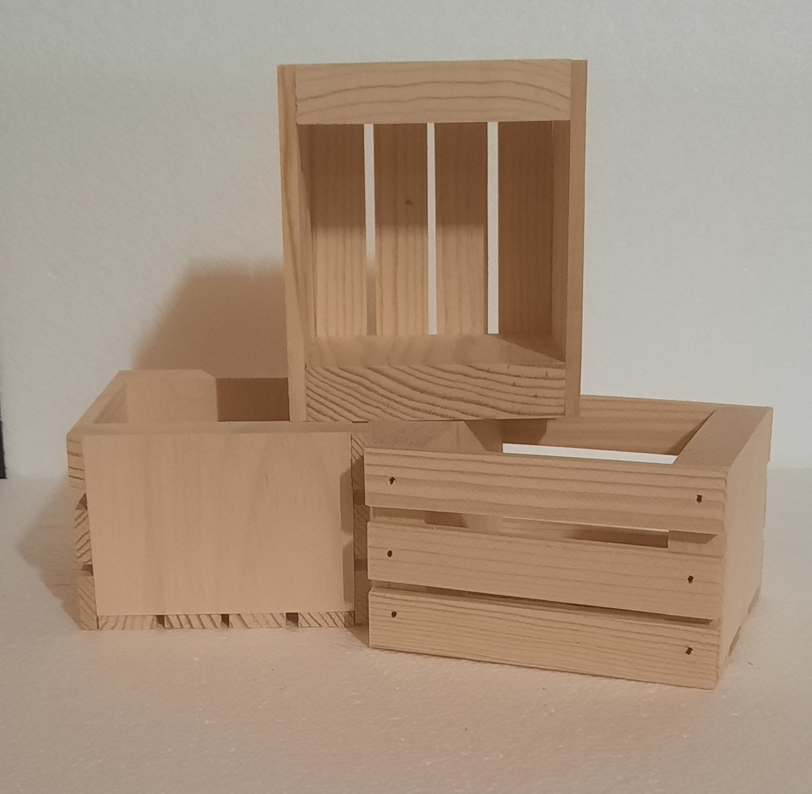 Mini Unfinished Crates, Centerpiece, 4 1/2" L, 4" W, 2 3/4" H Wooden ...