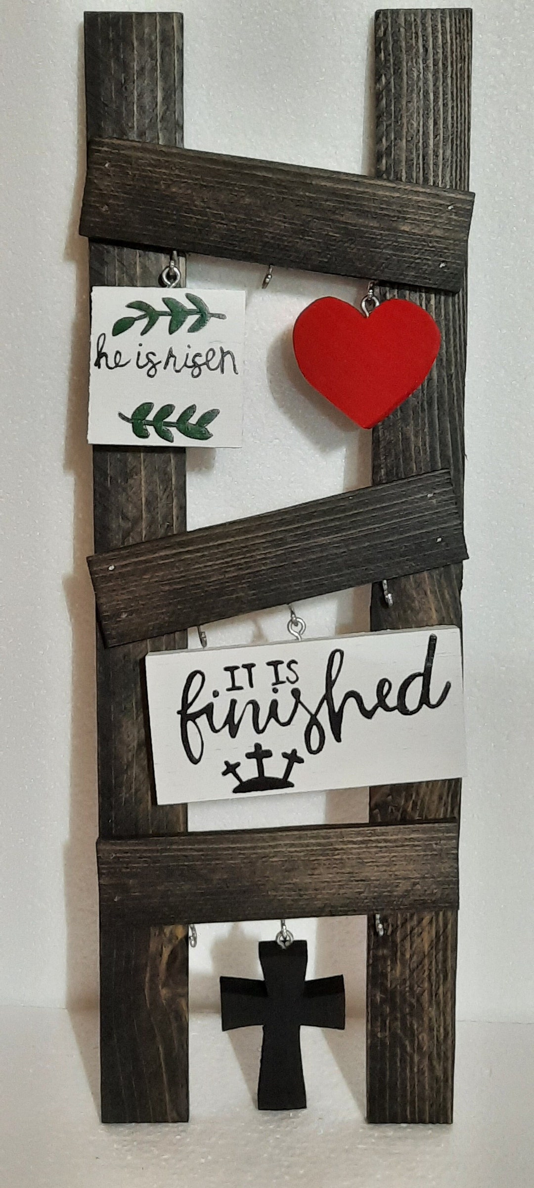 Interchangeable Leaning Ladder, Farmhouse, Kitchen Ladder, Easter Decor ...