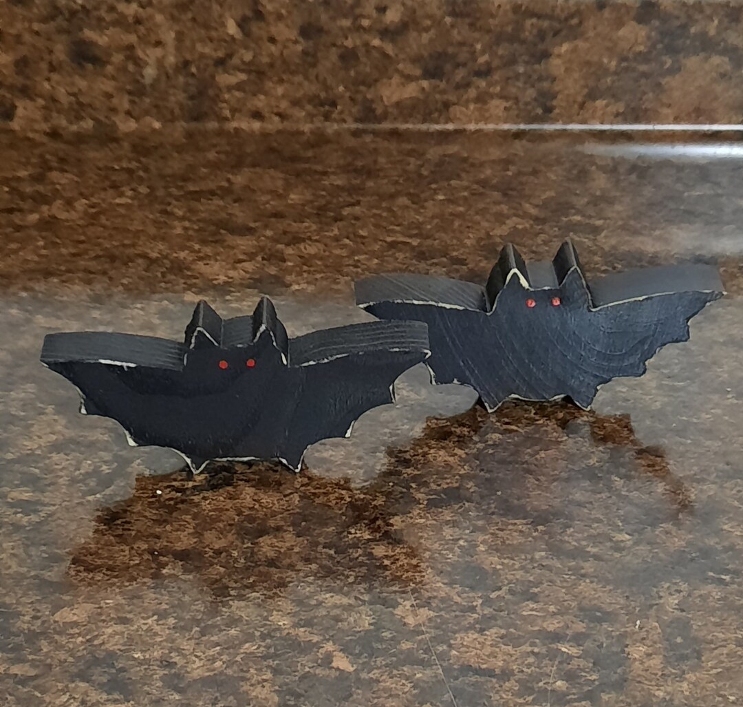 Wooden BAT Cutouts, Wood Bat, Bat Shapes, Wooden Bat Shapes, Halloween ...