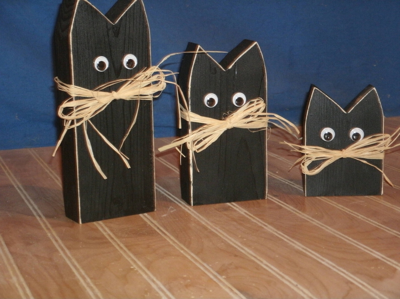 Black Cat-rustic Black Cat-wooden Cat-rustic Black - Etsy