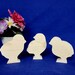1 or 3 Wooden Chick Shapes, Unfinished Easter Chick Cutouts, Wooden ...