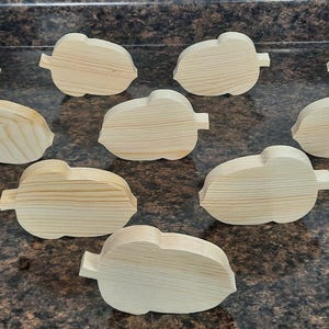 10 or 20 Wooden Acorn Blanks, Acorn Shapes, Unfinished Wooden Acorn ...