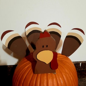 Turkey Pumpkin Poke, Pumpkin Poke Kit, Wooden Turkey Pumpkin Poke Kit ...