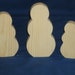 3 PC. SET Snowman # 2, Wooden Snowman, Unfinished Snowman, Snowman ...