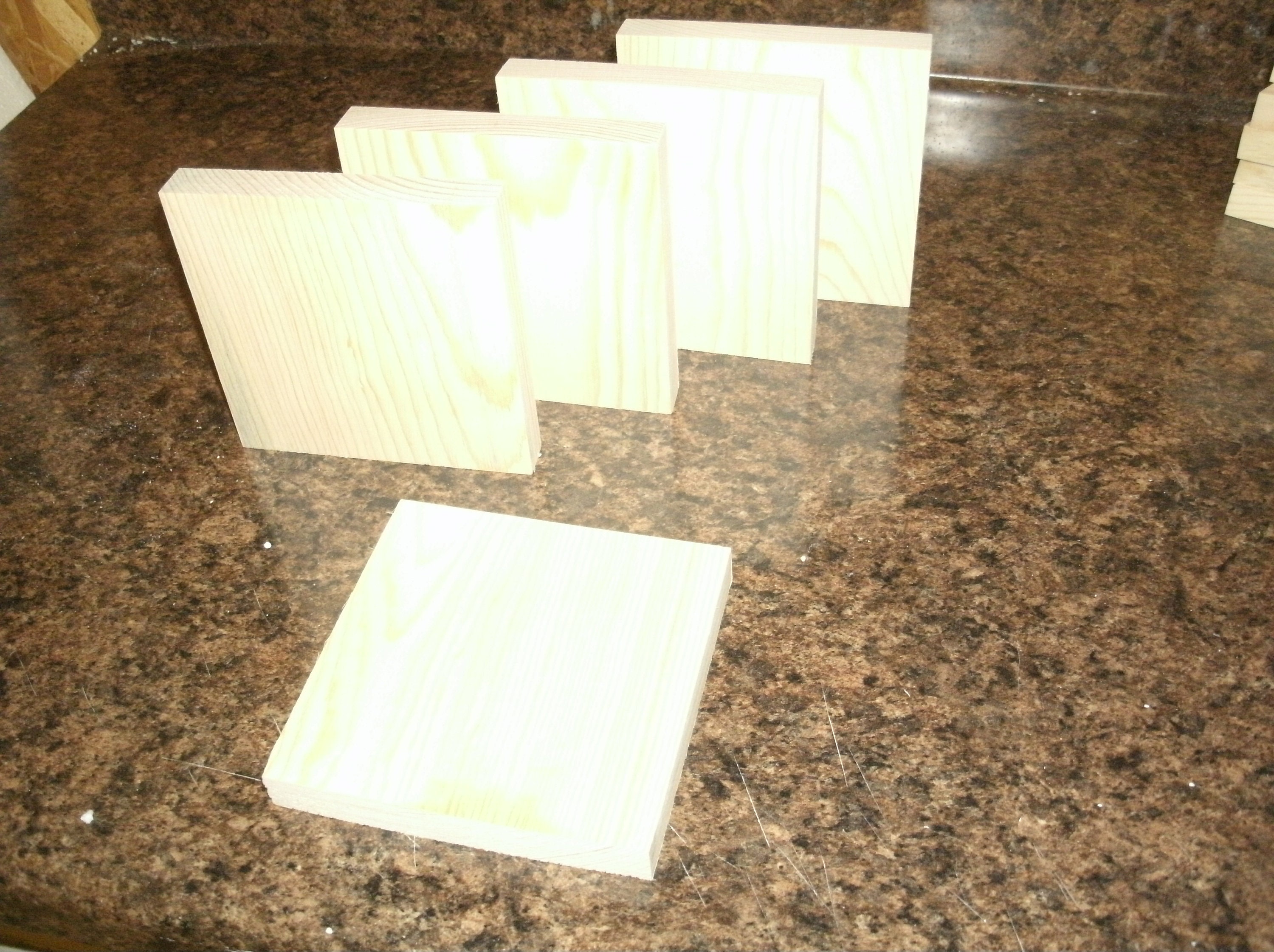 Wooden Blocks 5 5 1/2 X 5 1/2 Unfinished Wood | Etsy