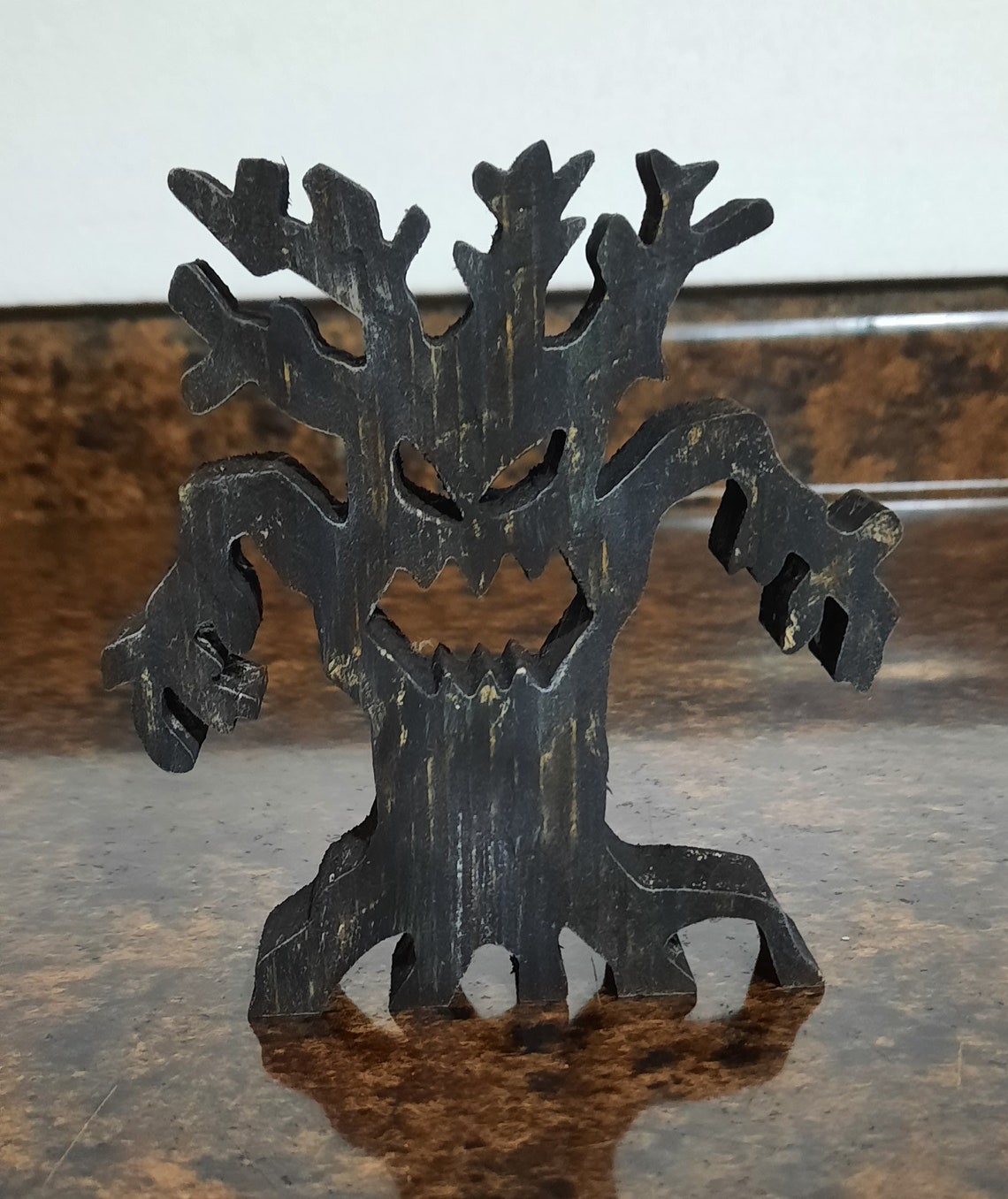 1 or 3 Unfinished or Painted Wooden HAUNTED TREE Cutouts, Wood SPOOKY ...