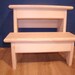 Rustic Wooden Step Stool, 2 Step Wooden Step Stool, Wooden Stool,wooden ...
