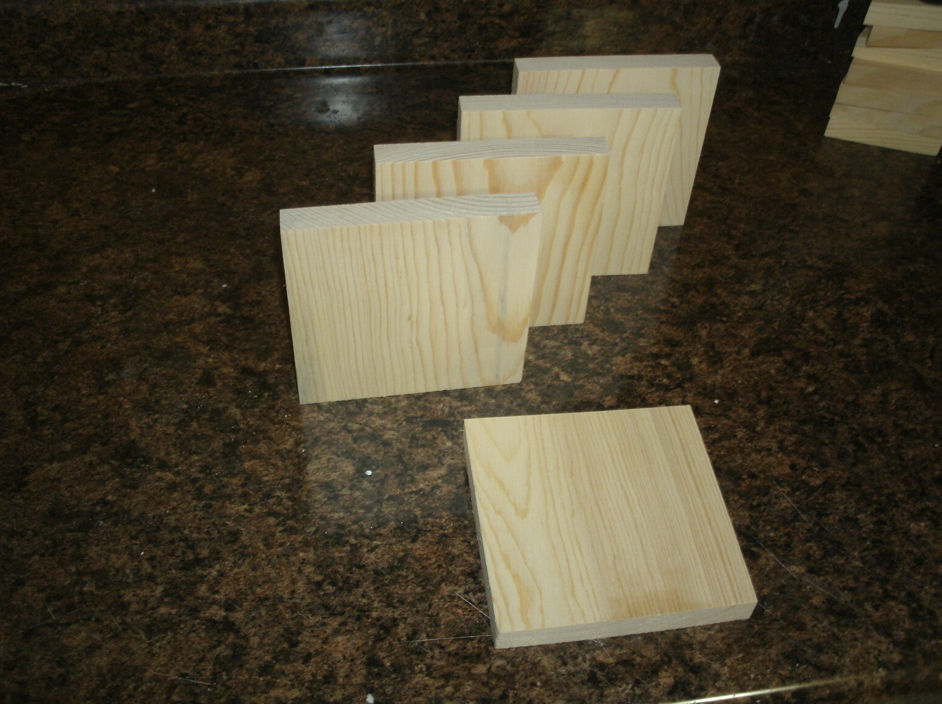 Wooden Blocks 5 5 1/2 X 5 1/2 Unfinished Wood | Etsy