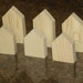 6 Small Unfinished Wood House Shapes, Wooden House, Wooden Blocks, Wood ...