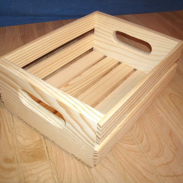 Shallow Wood Box - Etsy