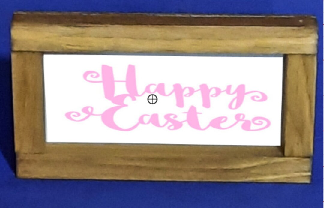 Long Pink Happy Easter Farmhouse Decor Sign - Etsy