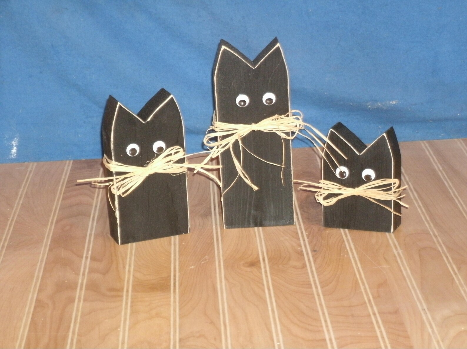 Black Cat-rustic Black Cat-wooden Cat-rustic Black - Etsy