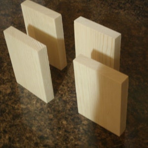 10 or 20 LARGE 4" or 5" Unfinished Wood Blanks, Tier Tray Wooden Blanks ...