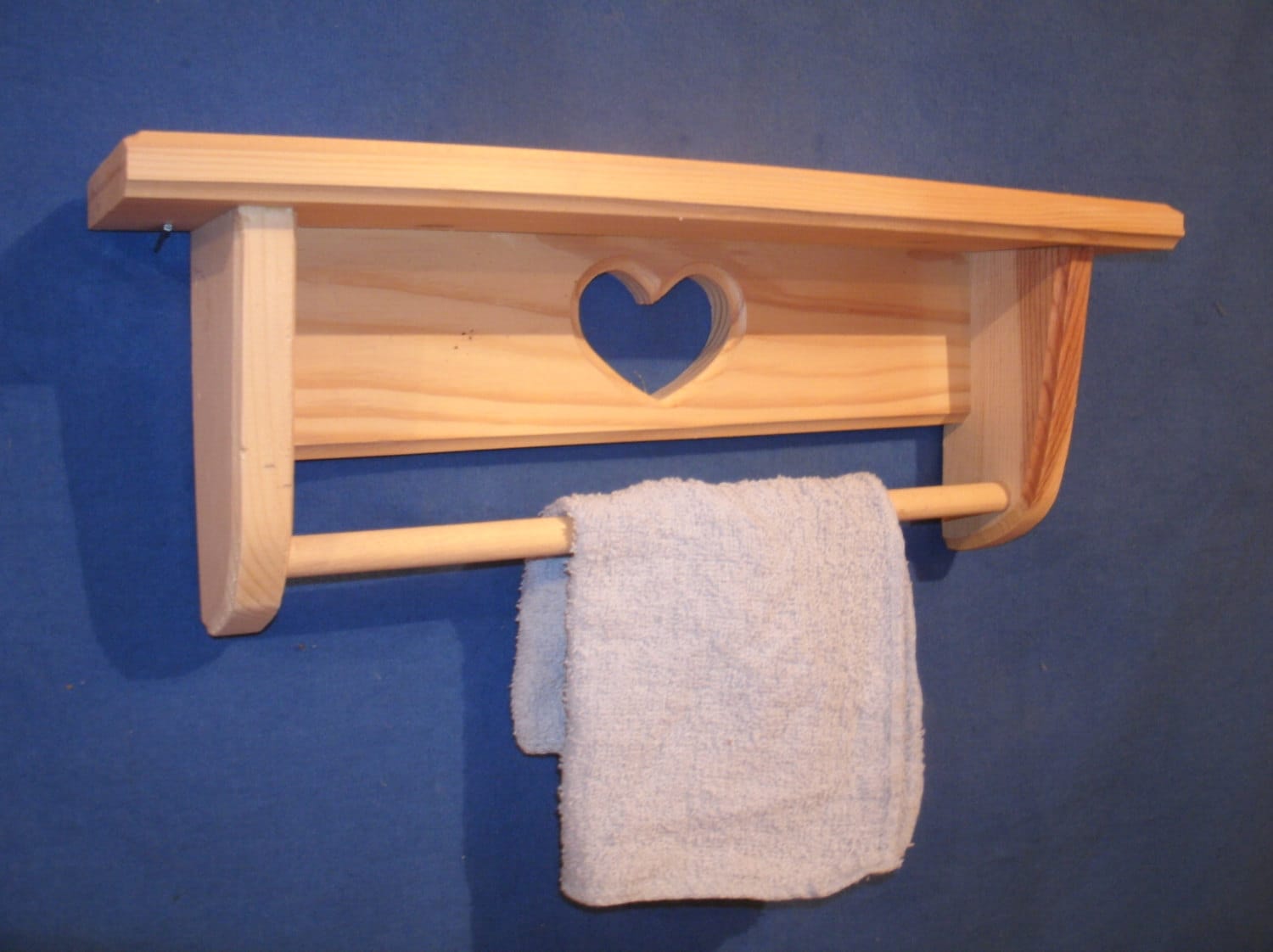 Towel Rack Wooden Towel Rackbathroom Towel Rack Wooden Wall - Etsy