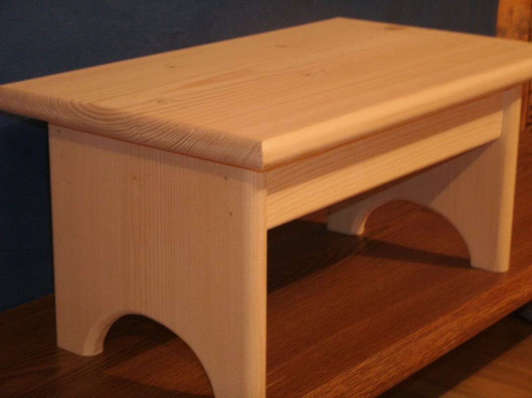 Wooden Children's 7 1/2" Step Stool, Wooden Step Stool, Rustic Wooden ...